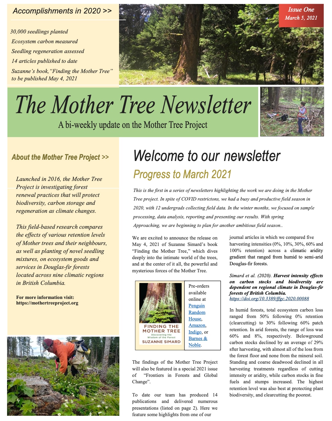 The Mother Tree Newsletter - Issue 1 - The Mother Tree Project ...